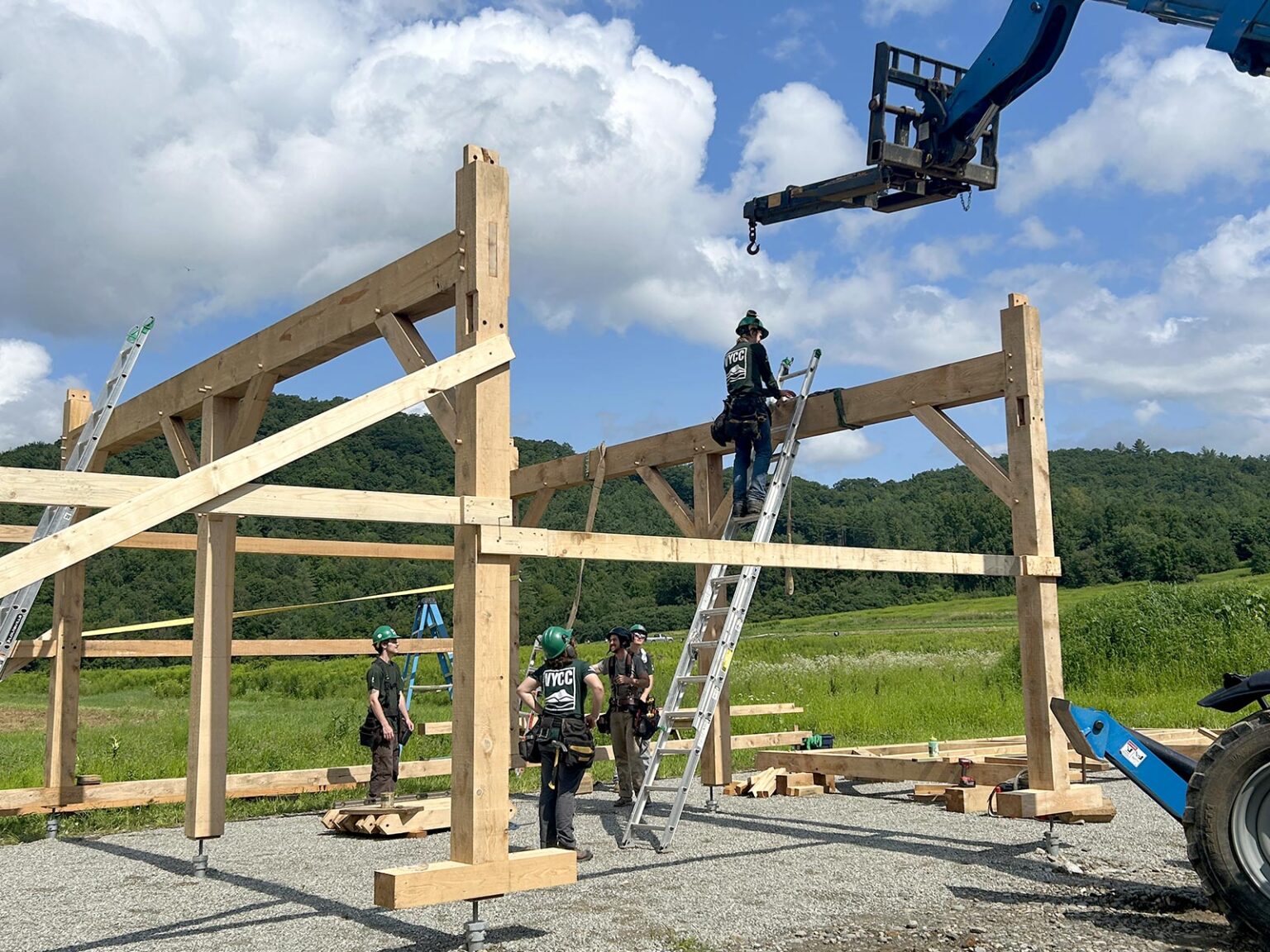 Timber Framing for Fellow Crews - Vermont Youth Conservation Corps